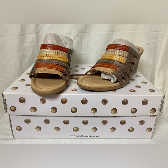 Earth | Shoes | Earth Brand Latte Calf Leather Gardenia Sandals | Poshmark